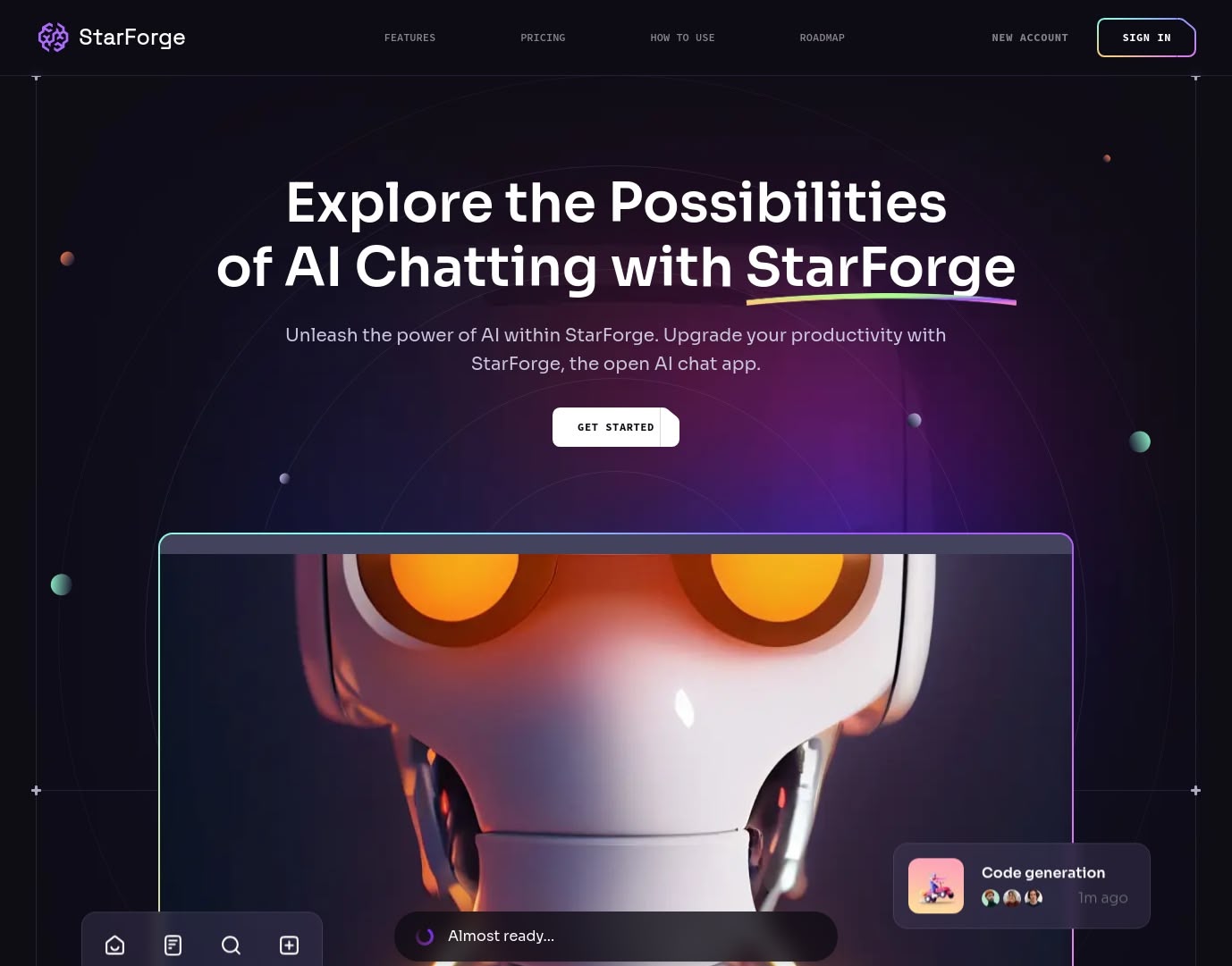StarForge – AI SaaS Template | Aayush Bharti | Aayush Bharti